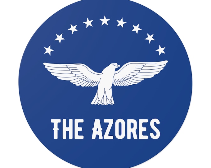 Premium Azores Portugal Flag Emblem Stickers: Show Your Azorean Pride ...