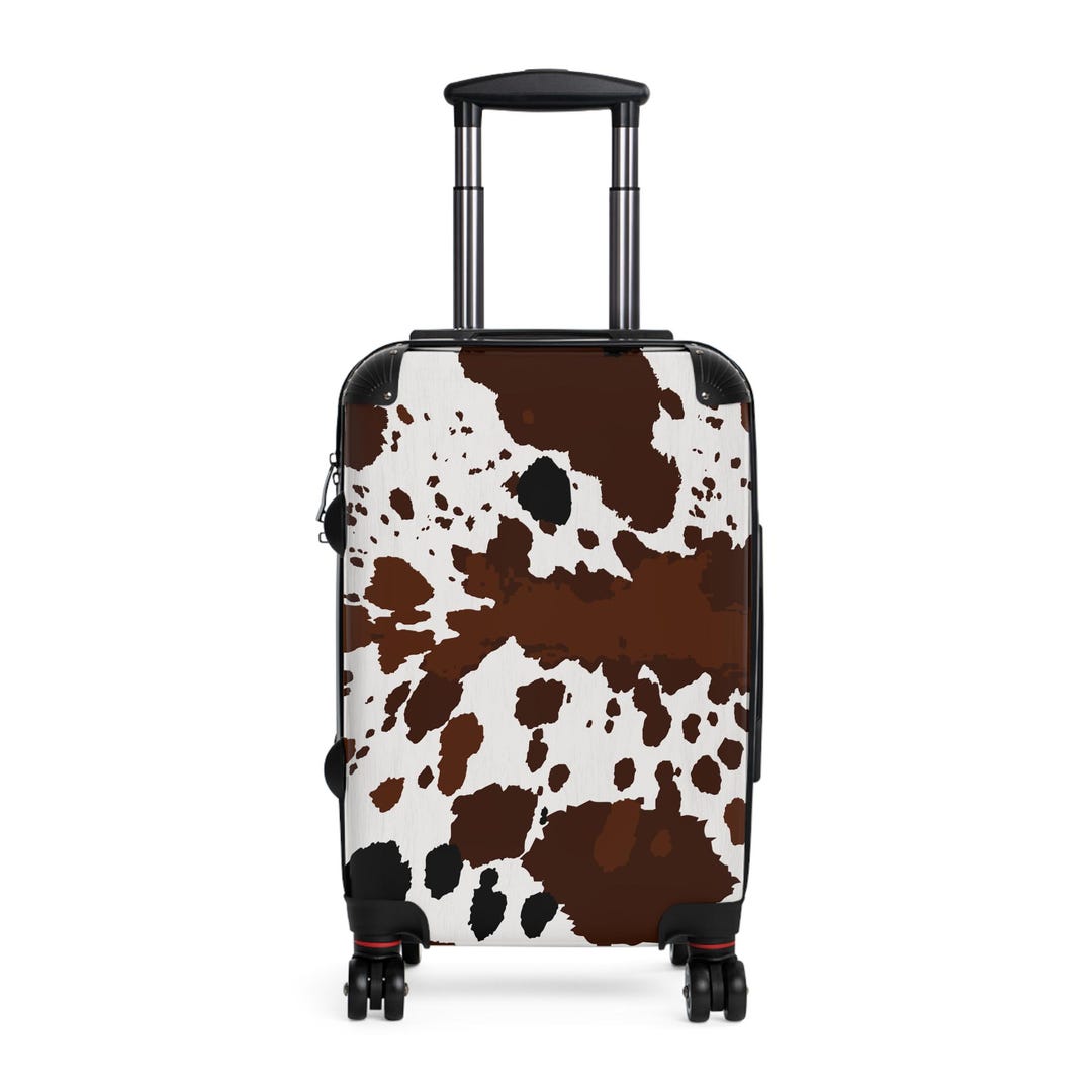 Cow Print Luggage | Trendy & Durable Animal Print Suitcase | Stylish ...