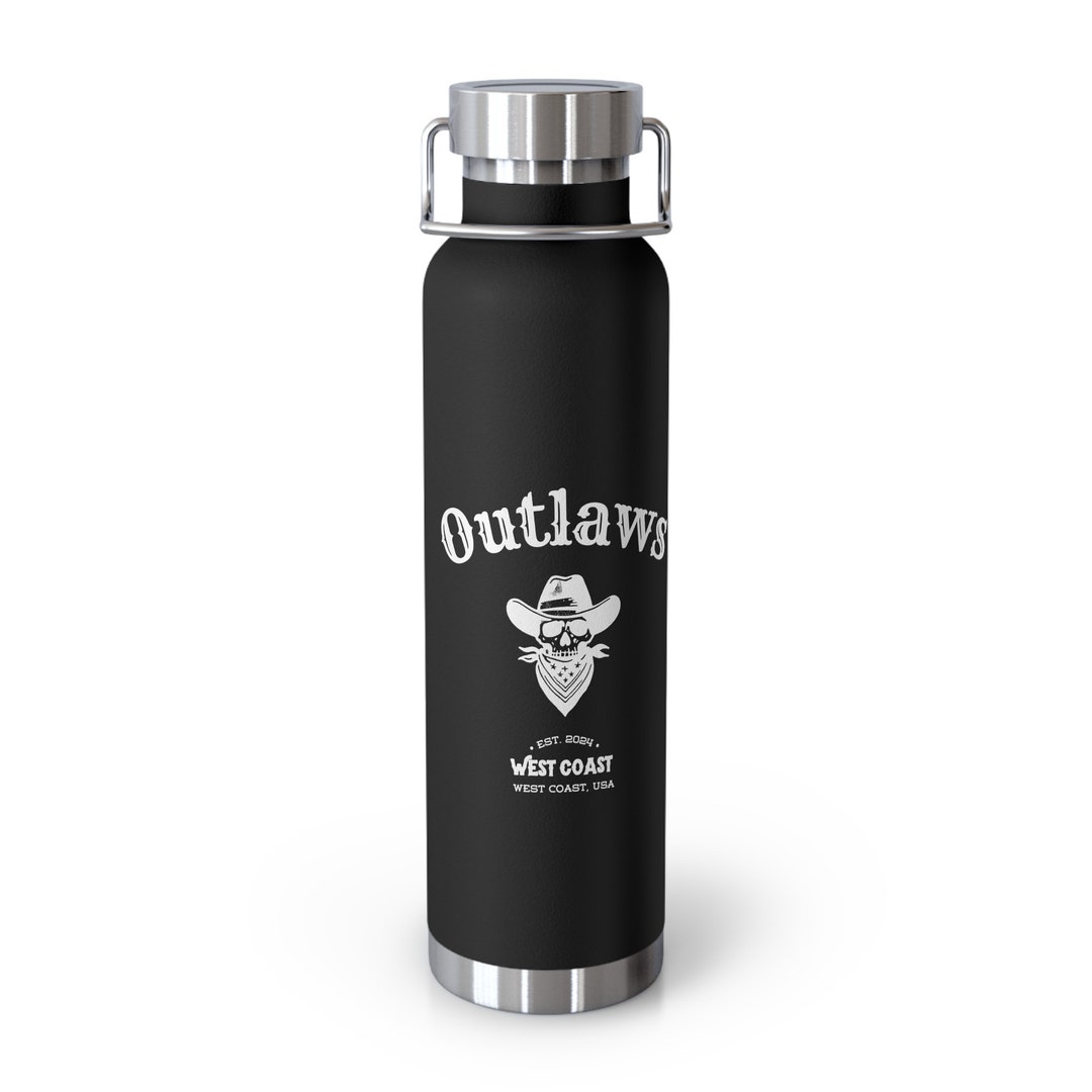 Whiskey Flask Outlaws West Coast 22oz Outlaw Shirt - Etsy