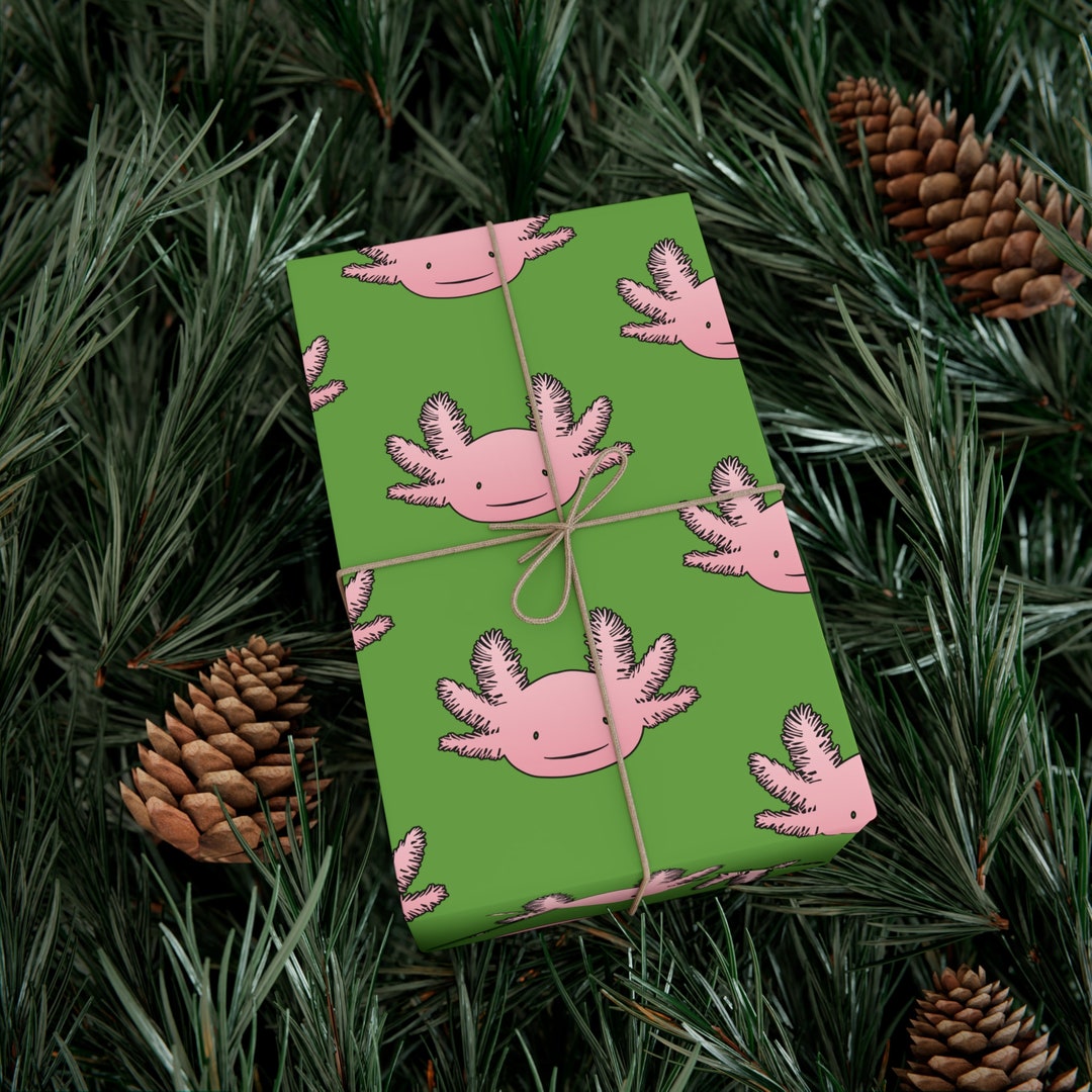 Axolotl Retro Wrapping Paper - Etsy