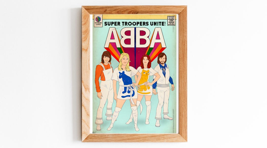ABBA A4 Print - Etsy
