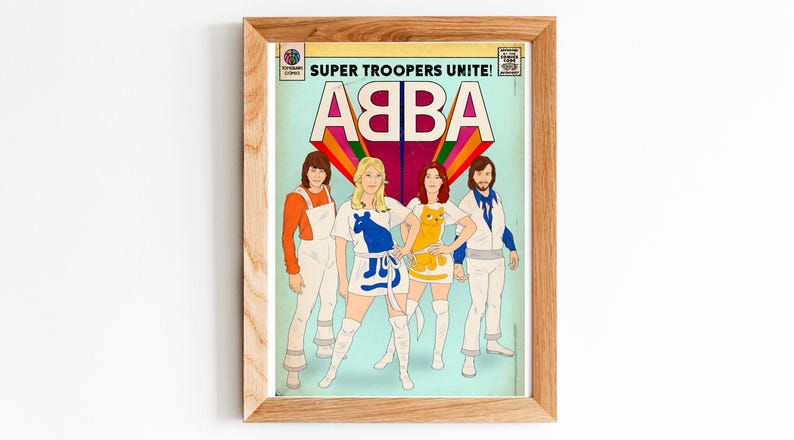 ABBA A4 Print - Etsy