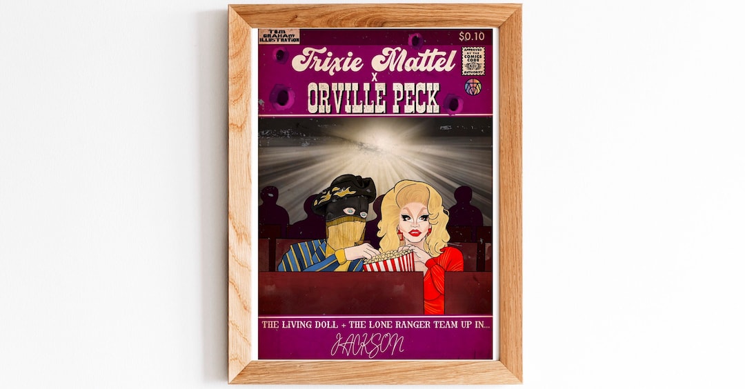 Trixie Mattel X Orville Peck - Jackson A4 Print - Etsy