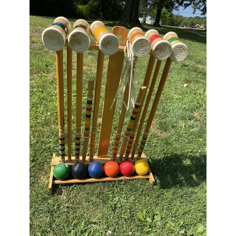 Croquet Set - Etsy UK