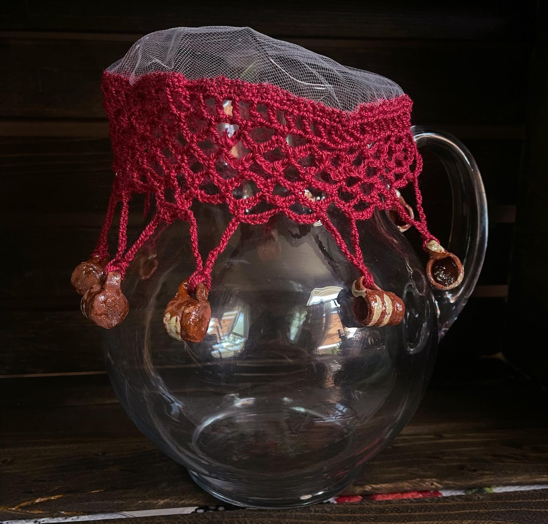 Mexican Mini Jarritos Pink Mesh Screen Food Protector|fly Protector ...