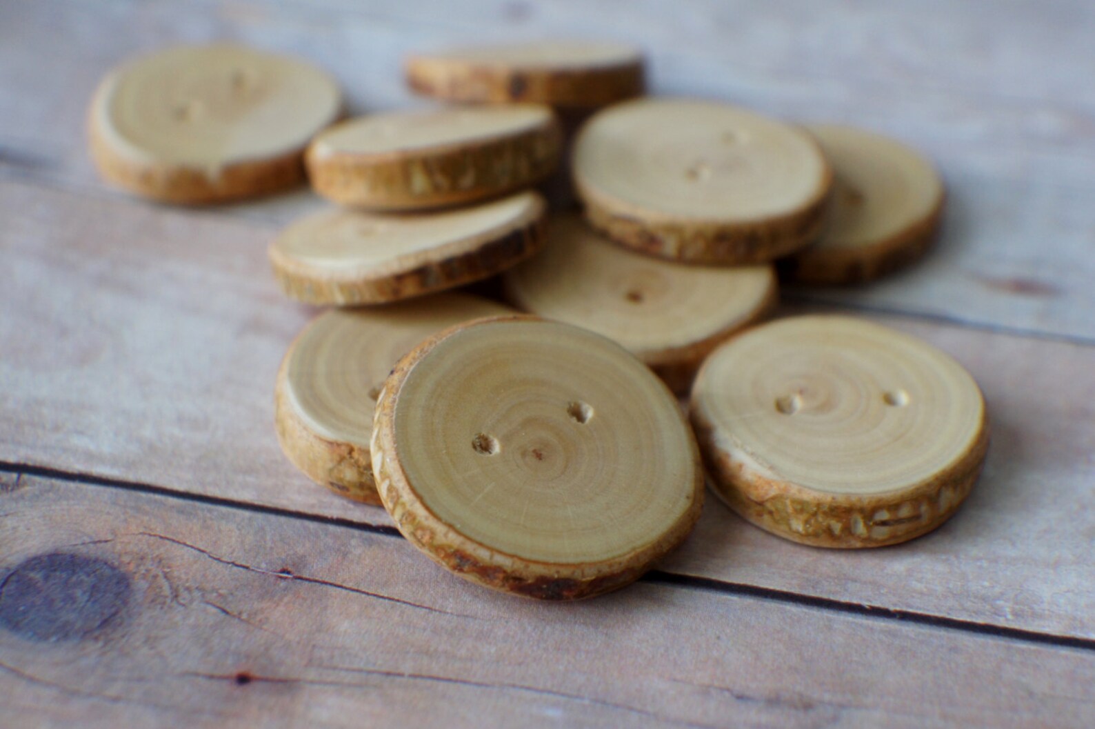 Wooden Button Wood Large Button Roung Wood Button Knitting - Etsy