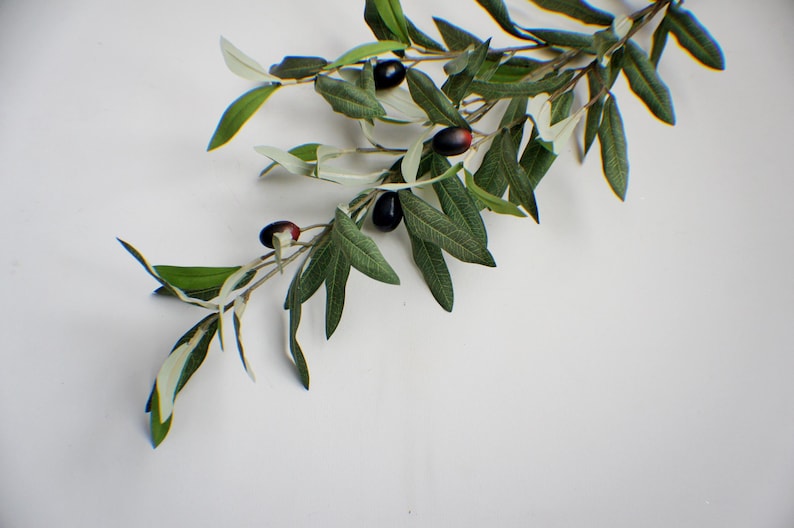 25" Artificial Olive Branch: Christmas Greenery Vase Filler - Etsy
