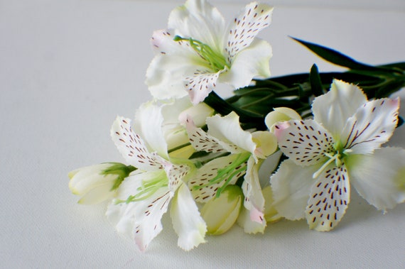 White Alstroemeria Bouquet