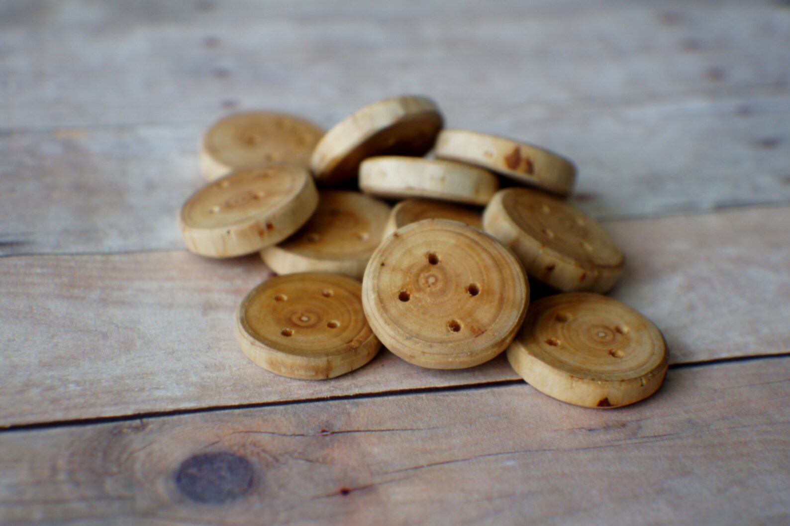 Wooden Button Wood Large Button Roung Wood Button Knitting | Etsy