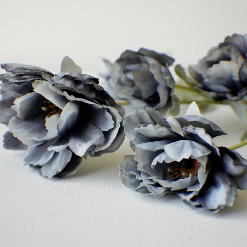 Gray Flowers - Etsy