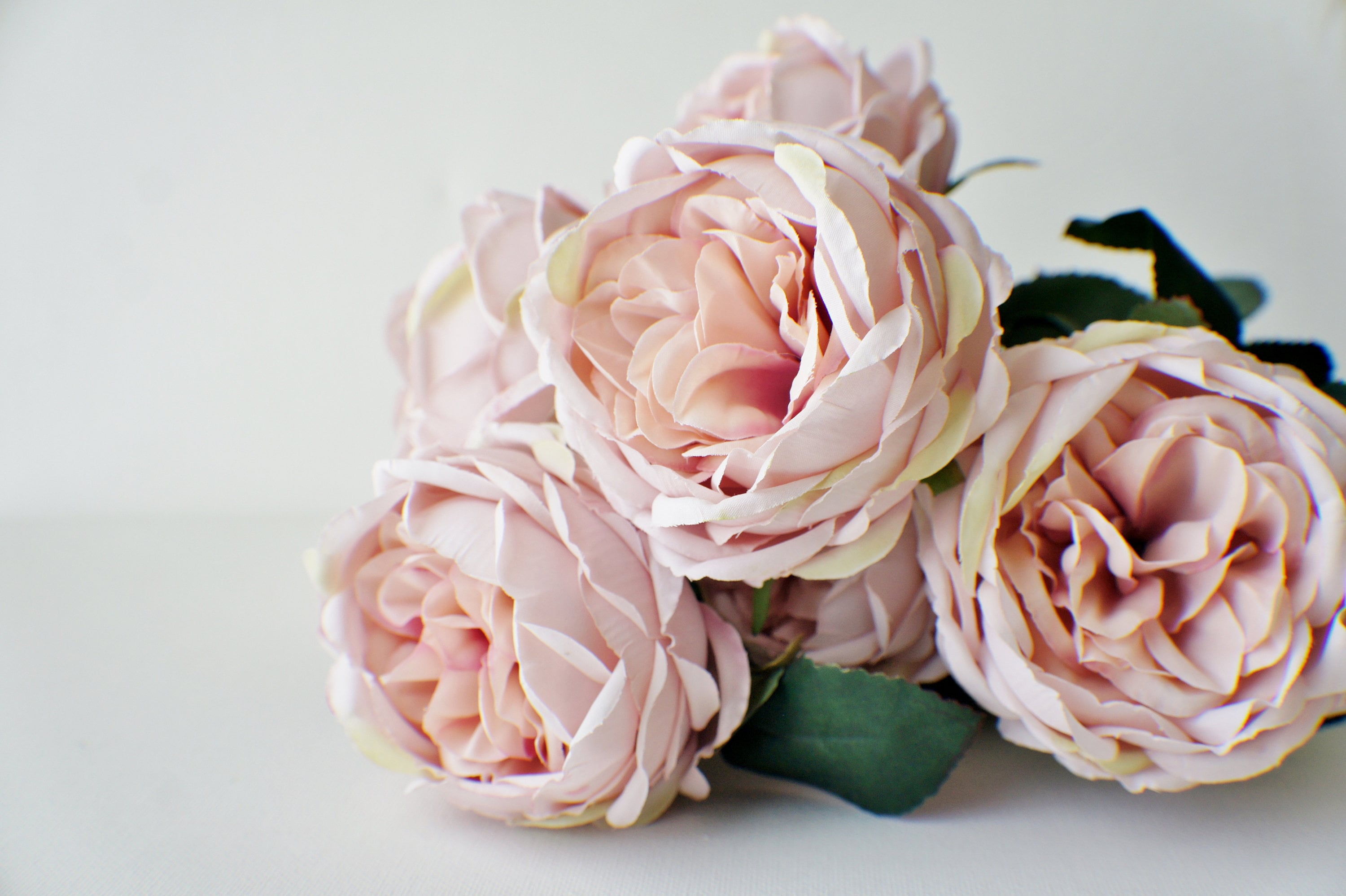 9 Blush Roses Bunch Pink Silk Artificial Flowers DIY Wedding - Etsy