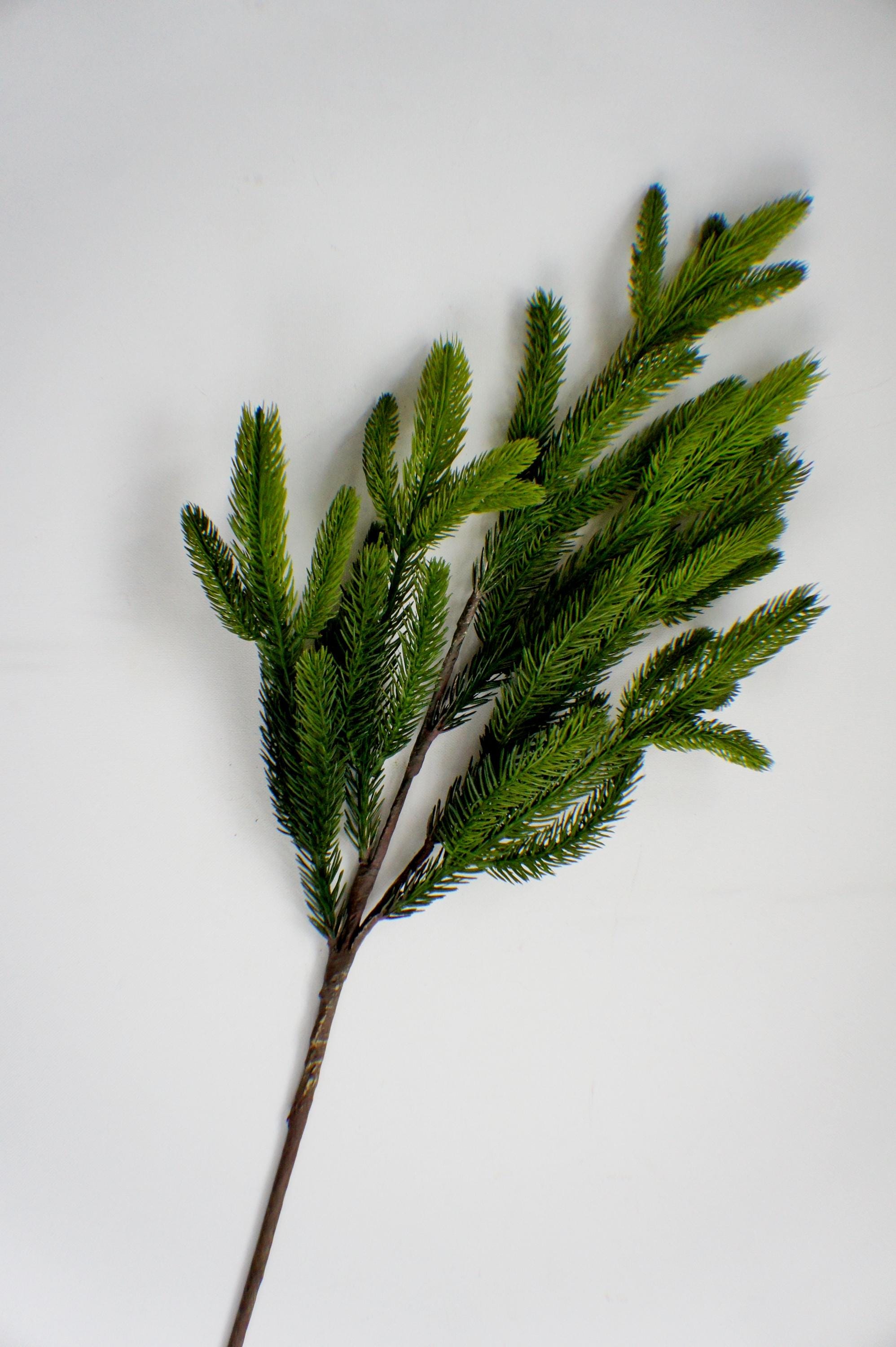 25" Pine Spray Fresh Touch Artificial Pine Spray, Spruce Pine Stem ...