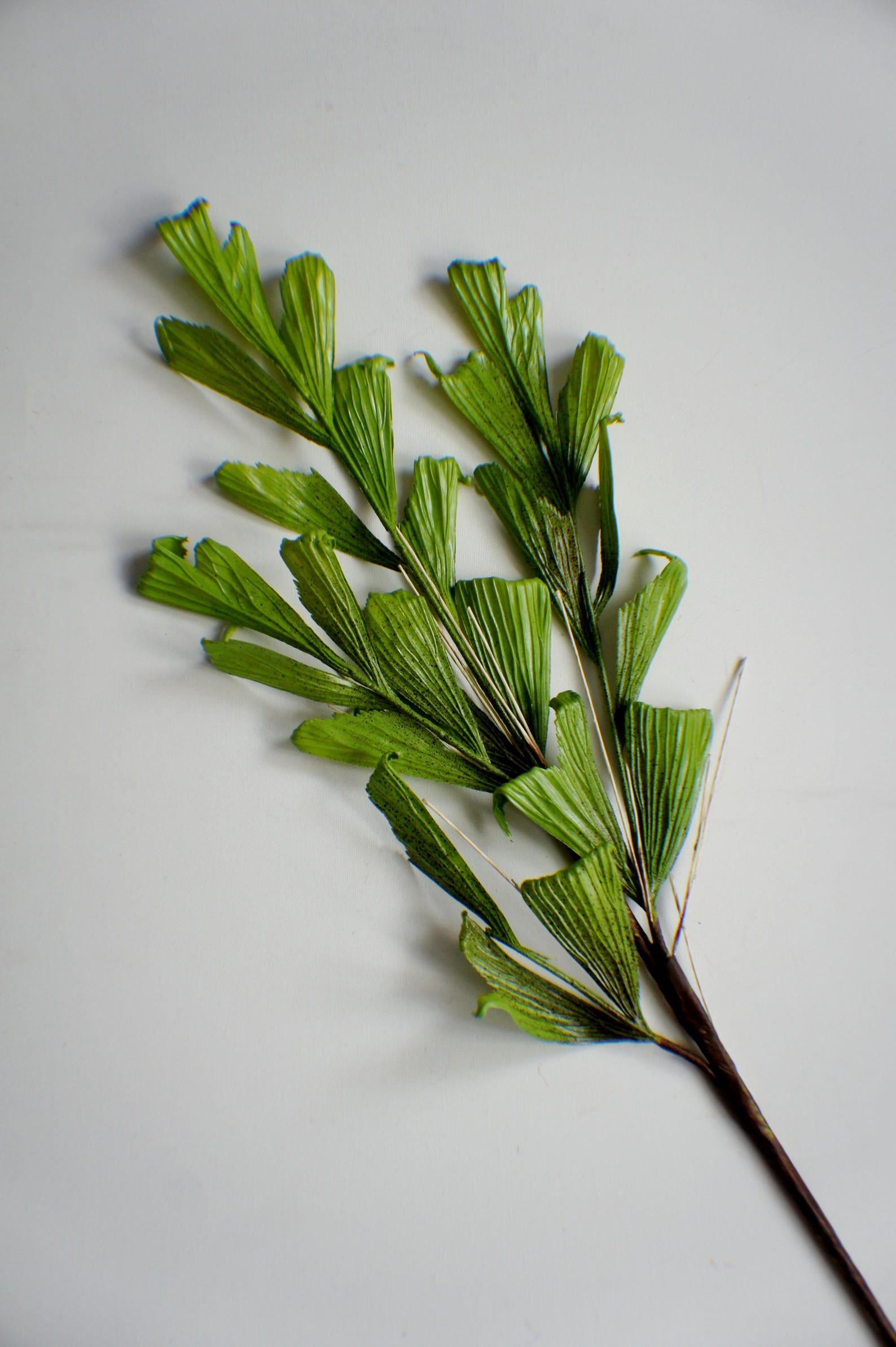 25" Sea Grape Stem, Green Stem, Greenery, Faux Lambs Ear, Artificial ...