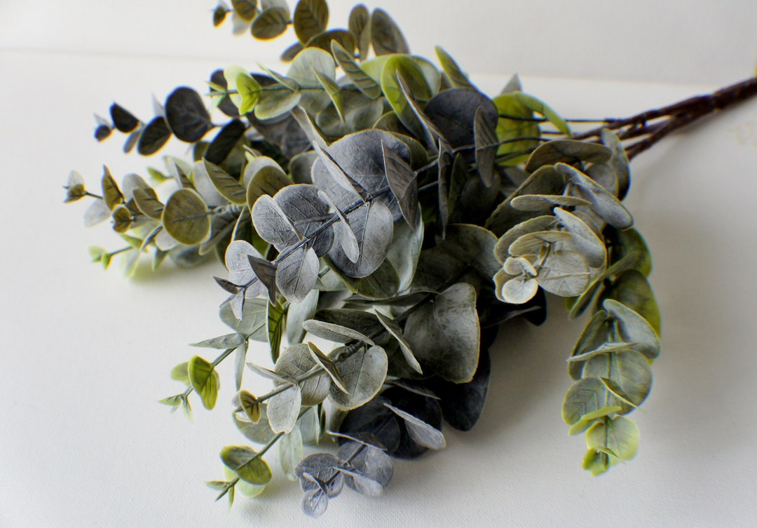 19" Spiral Eucalyptus Bush: Artificial Greenery Floral Stems - Etsy