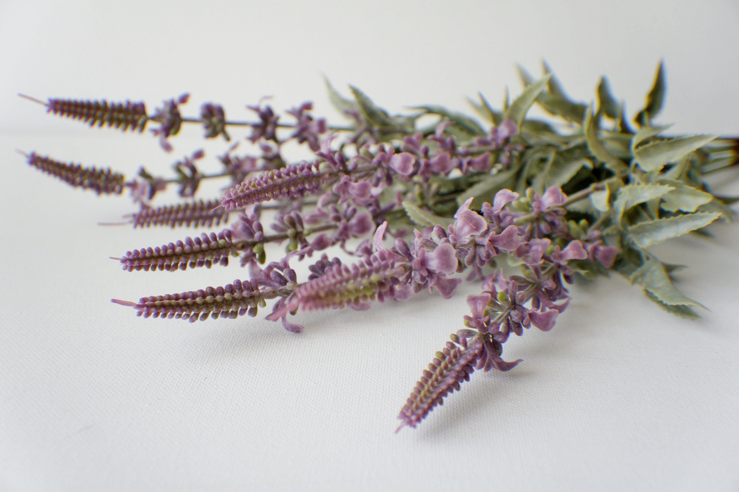 Lavender Stem Velvety Stemgreenery Faux Lavender - Etsy