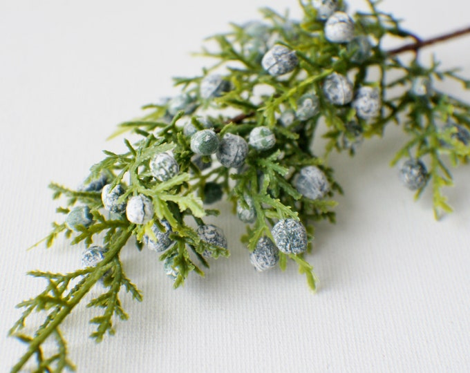 18 Faux Juniper Berry Stem - Etsy
