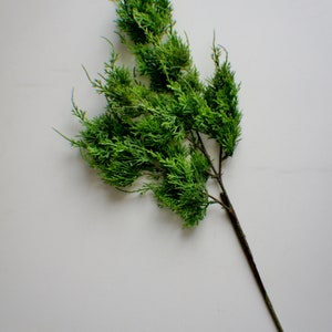 30" Fresh Touch Cedar Spray Artificial Pine Spray, Stem Christmas ...
