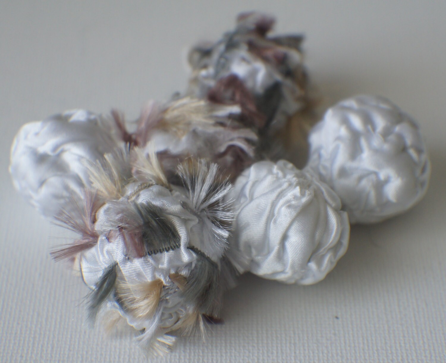 Felt Beads Extra large Beads White shades Beads Felt Balls | Etsy