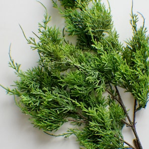 30" Fresh Touch Cedar Spray Artificial Pine Spray, Stem Christmas ...