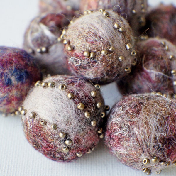 Wool Beads - Etsy