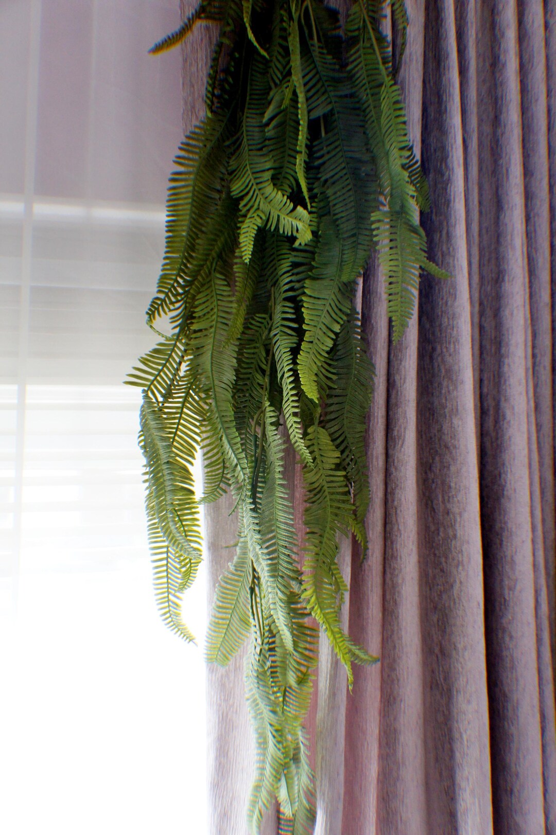 Fern Garland, Artificial Willow Fern Garland, Flower Garland, Rustic ...