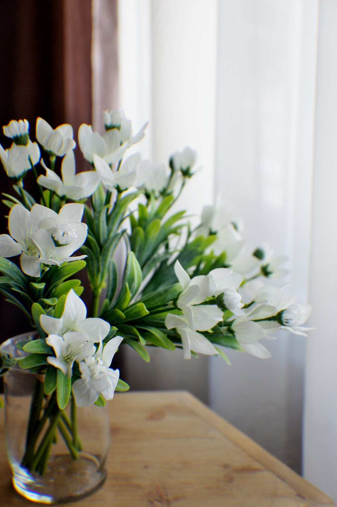 White Flowers Bunch, Balloon Flowers Bunch, Spring Flowers, DIY Wedding ...