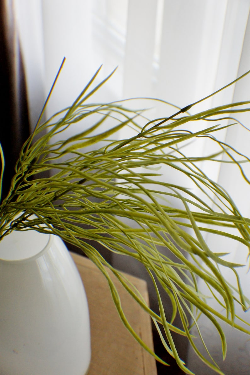 20" Real Touch Artificial Grass Bush: Velvety Greenery Stem - Etsy