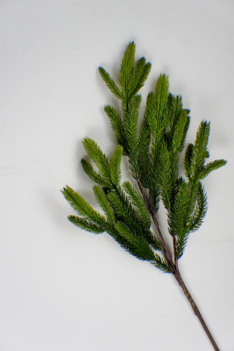 25" Pine Spray Fresh Touch Artificial Pine Spray, Spruce Pine Stem ...