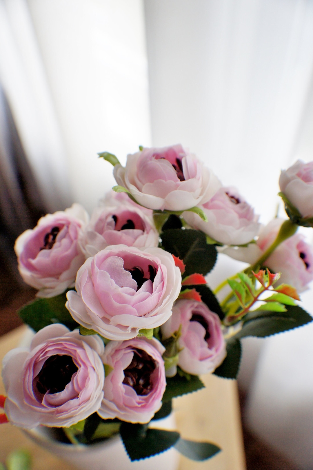 20" Mauve Ranunculus Stem, Artificial Silk Flowers, Spring Wedding ...