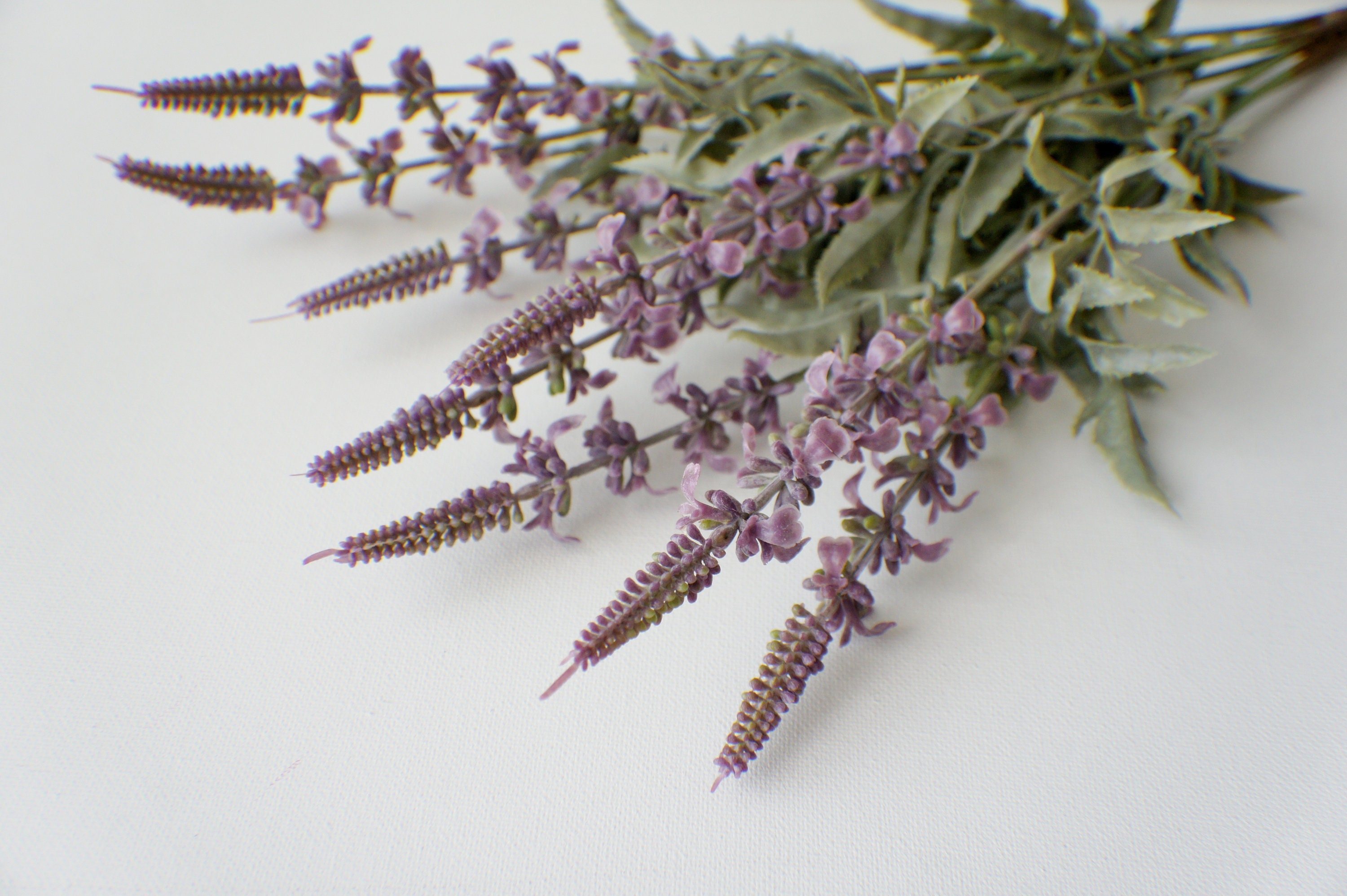 Lavender Stem Velvety Stemgreenery Faux Lavender - Etsy