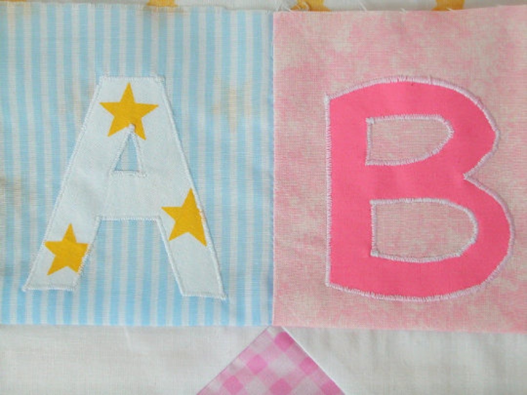 Alphabet Appliques PDF PATTERN -3 Inch 7.5cm Capitals Letters Numbers ...