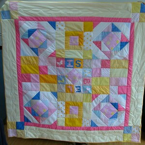 Quartered Square Block PDF PATTERN Super Easy 16 Inch Quilt Block ...
