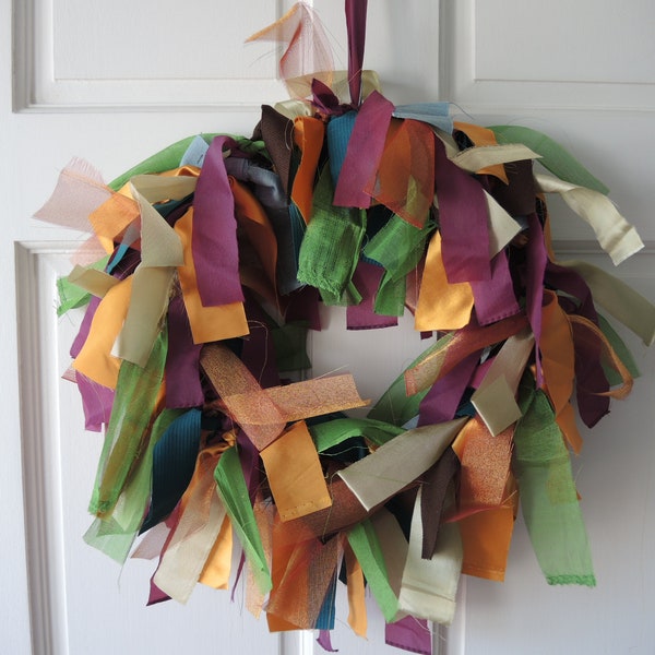 Rag Wreath - Etsy