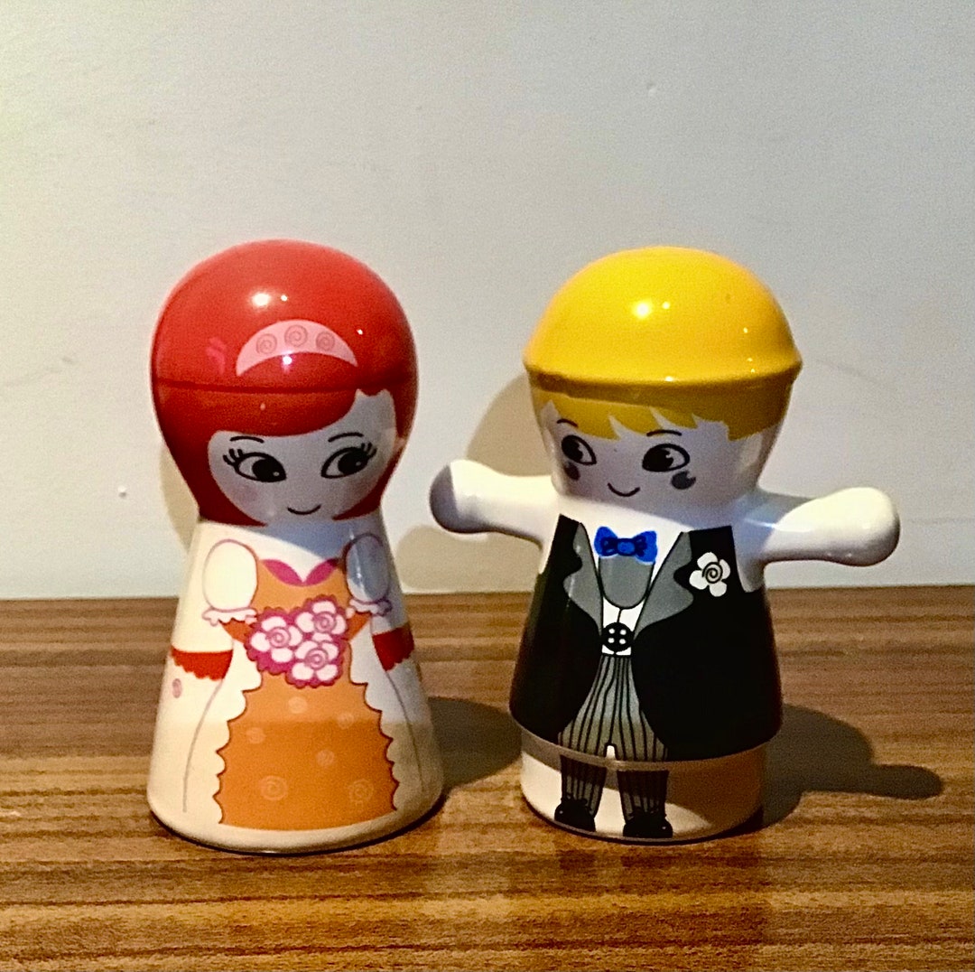 Rare Mid Century Modern Brandani Bride and Groon Salt and Pepper ...