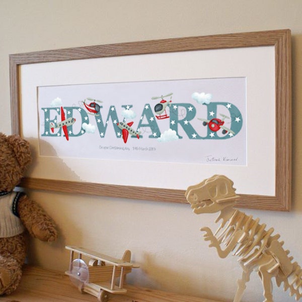 Illustrated Name Art - Etsy