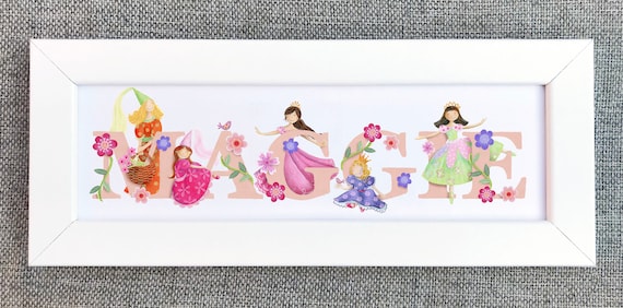Princess Princesses Door Plaque Children's Kids name sign | Etsy