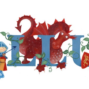 Knights Door Plaque - Children's / Kids / Name Sign / Illustration ...