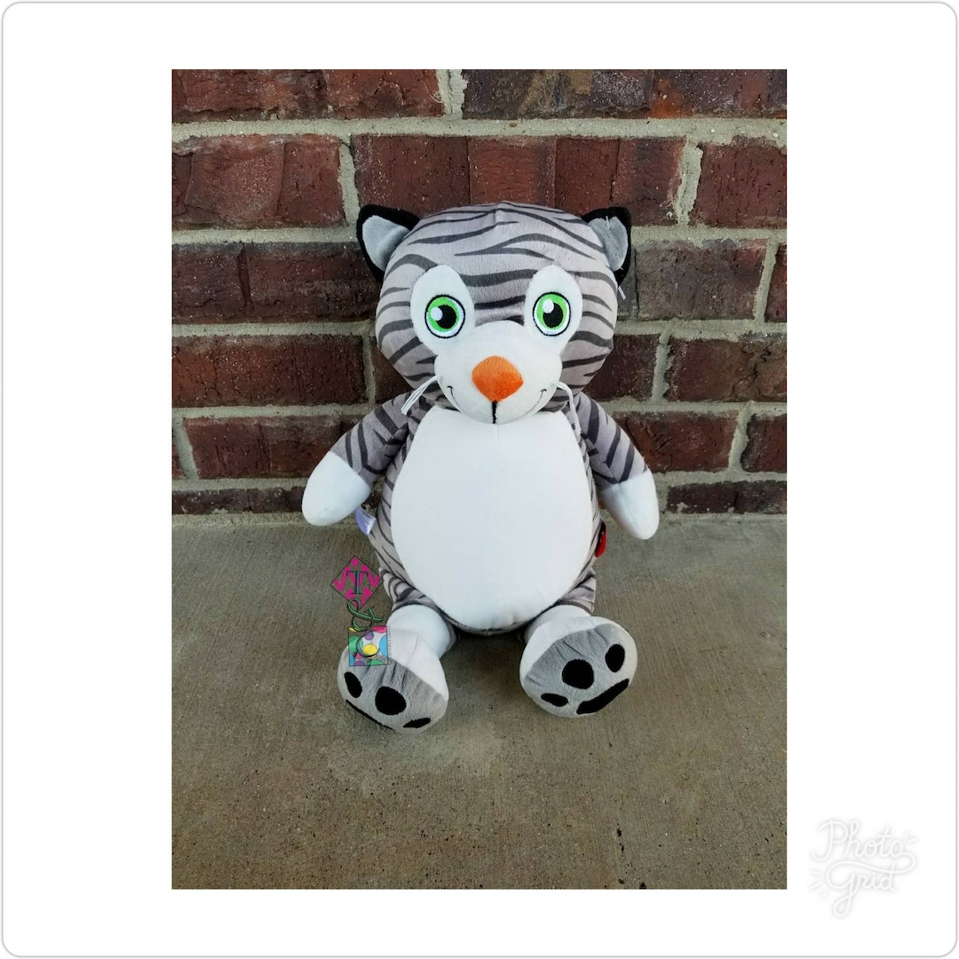 Personalized Animal Baby Cubbies - Cat - Kitty - Embroidered - Stuffed ...