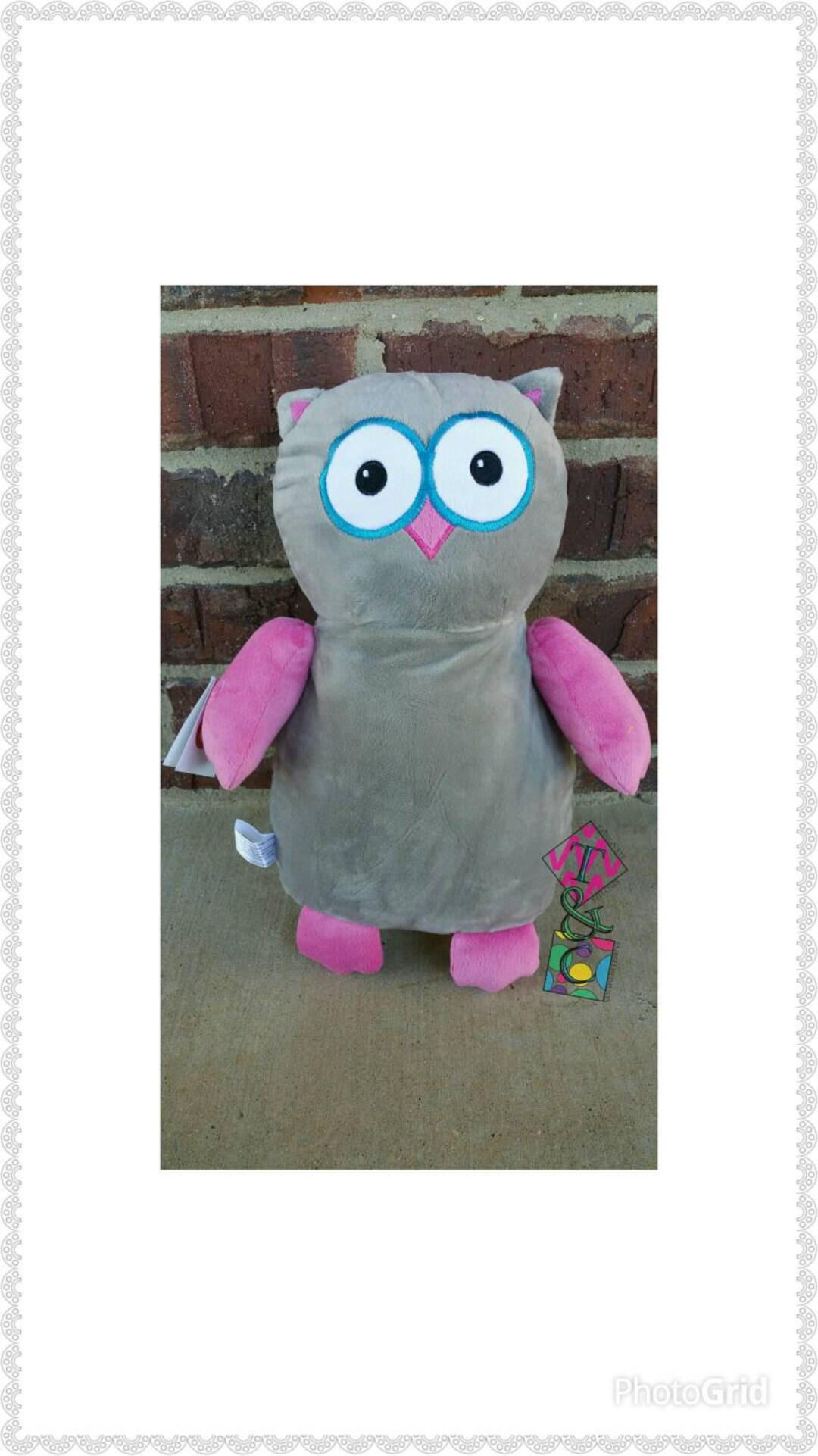 Personalized Stuffed Animal Baby Cubbies - Owl - Embroidered - Stuffed ...
