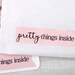 Pretty Things Inside Stickers, Pink Happy Mail Sticker, Thank You for ...