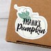 Fall Pumpkin Sticker, Hello Pumpkin, Thanks Pumpkin, Happy Mail Sticker ...