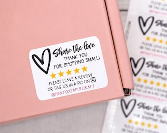 Leave a review card | Etsy