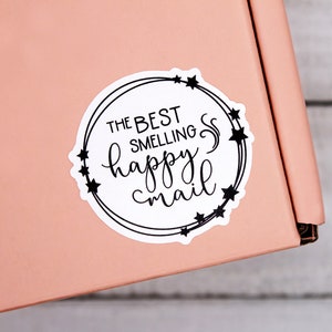 The Best Smelling Happy Mail Stickers, Small Business Stickers ...