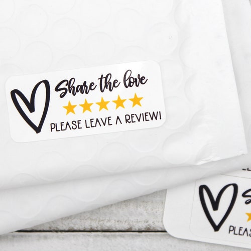 36 Review Stickers Business Packaging Stickers Small - Etsy