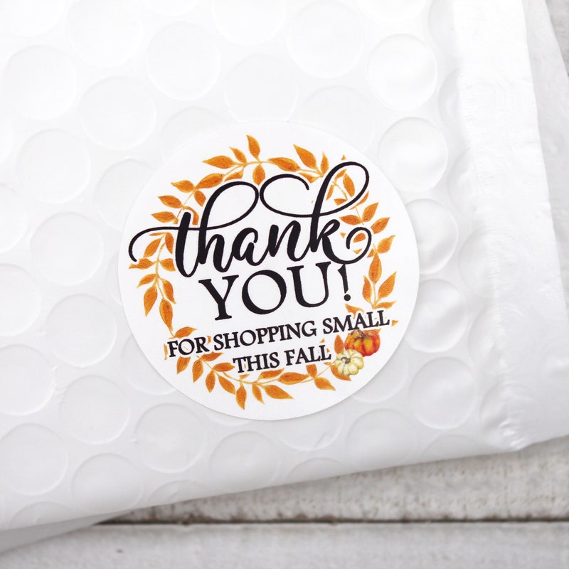 Thank You Sticker - Etsy