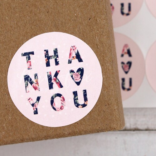 Thank You for Shopping Local Sticker Thank You Stickers for - Etsy