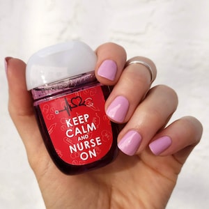 Hand Sanitizer Stickers Labels Healthcare Appreciation Gift | Etsy