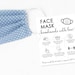 PRINTABLE Face Mask Care Card Handmade Face Mask Tag Cloth | Etsy