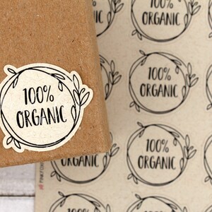 100% Organic Sticker, Recycled Eco Friendly Sticker, All Natural and ...