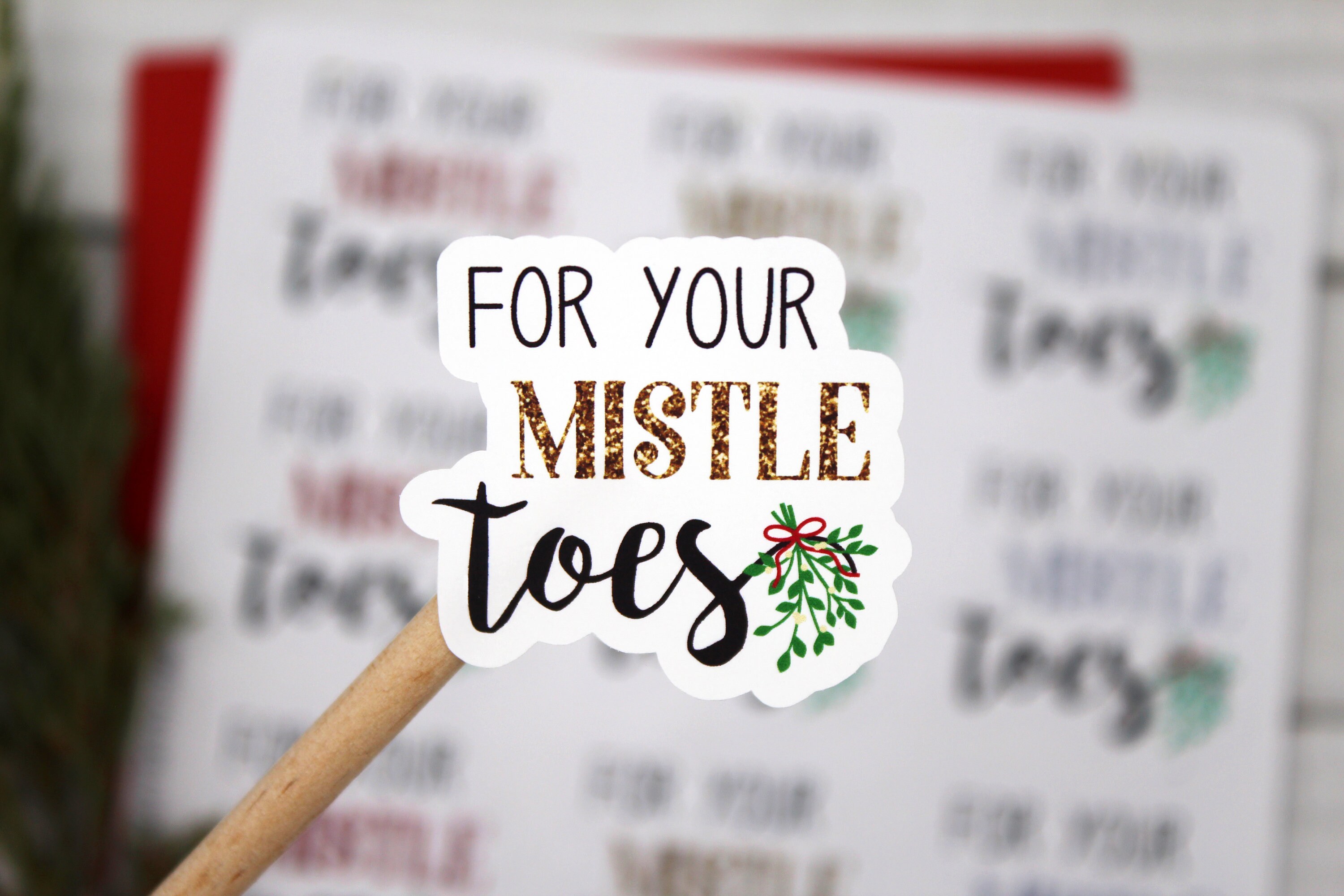 For Your Mistle Toes Christmas Stickers Nail Mail Nail Wrap | Etsy